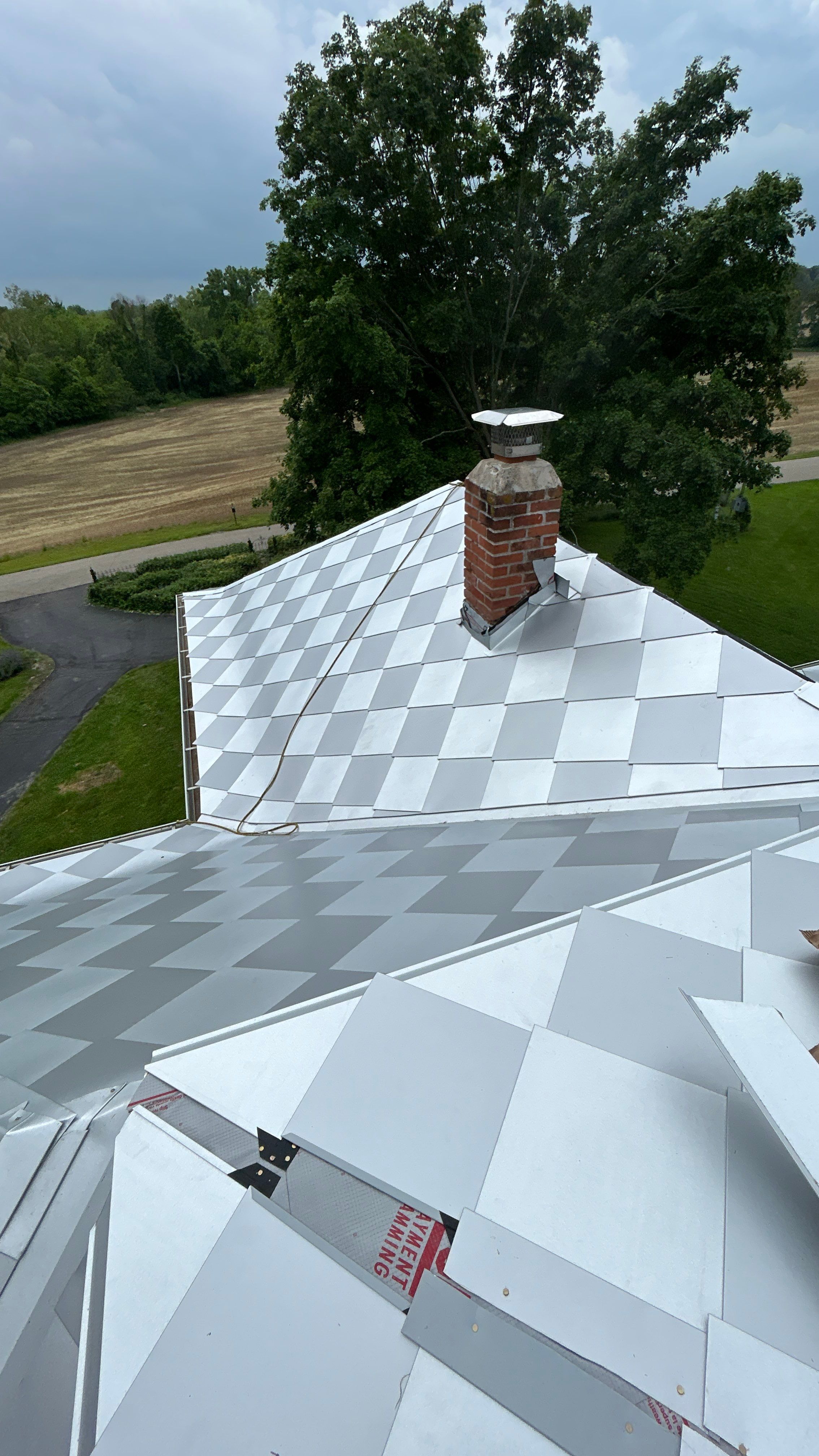 Diamond Pattern Metal Roof Indiana | Two Color | SPG Roofing